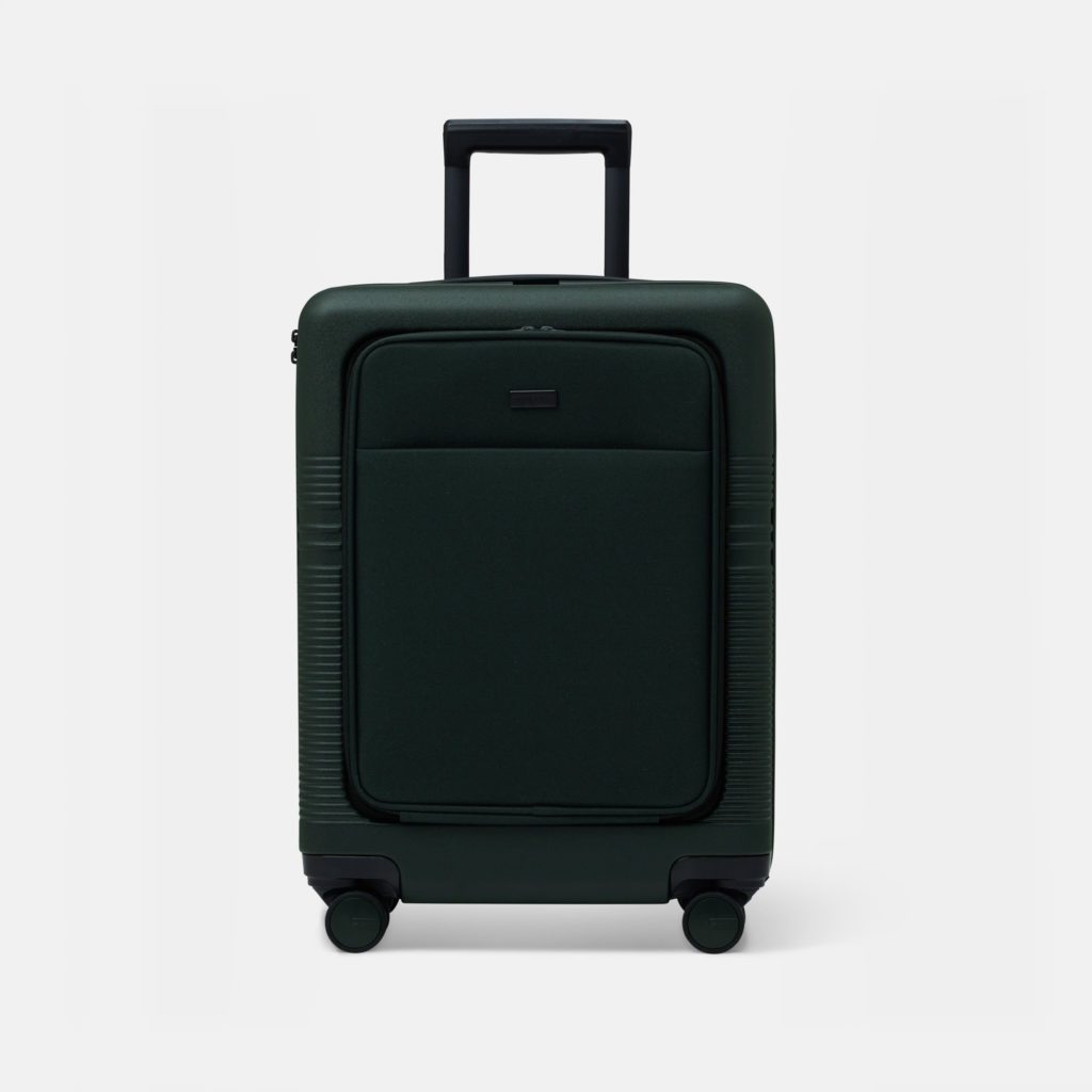 Cabin Suitcase | With Front Pocket | Green | Sustainable