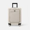 Cabin Suitcase | With Front Pocket | White | Sustainable