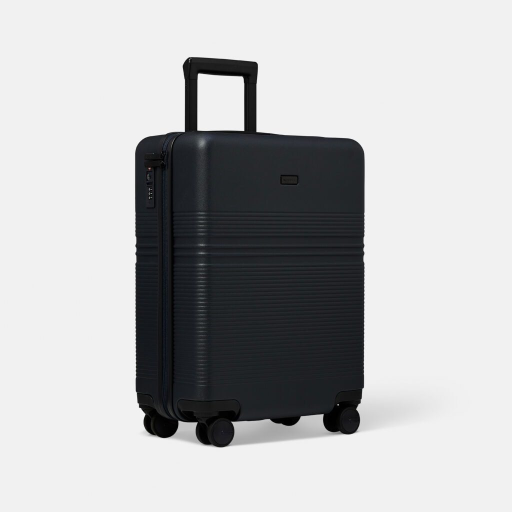 Essential Carry-On Suitcase | NORTVI | Dark Blue | Premium Luggage