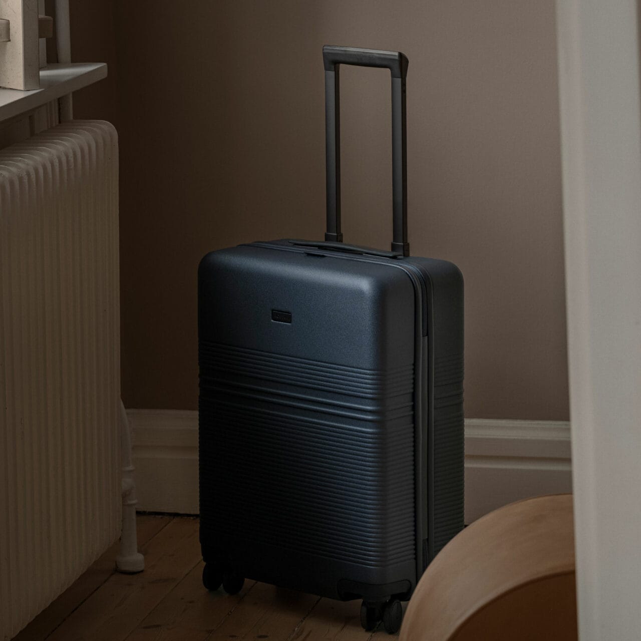 Essential Carry-On Suitcase | NORTVI | Dark Blue | Premium Luggage